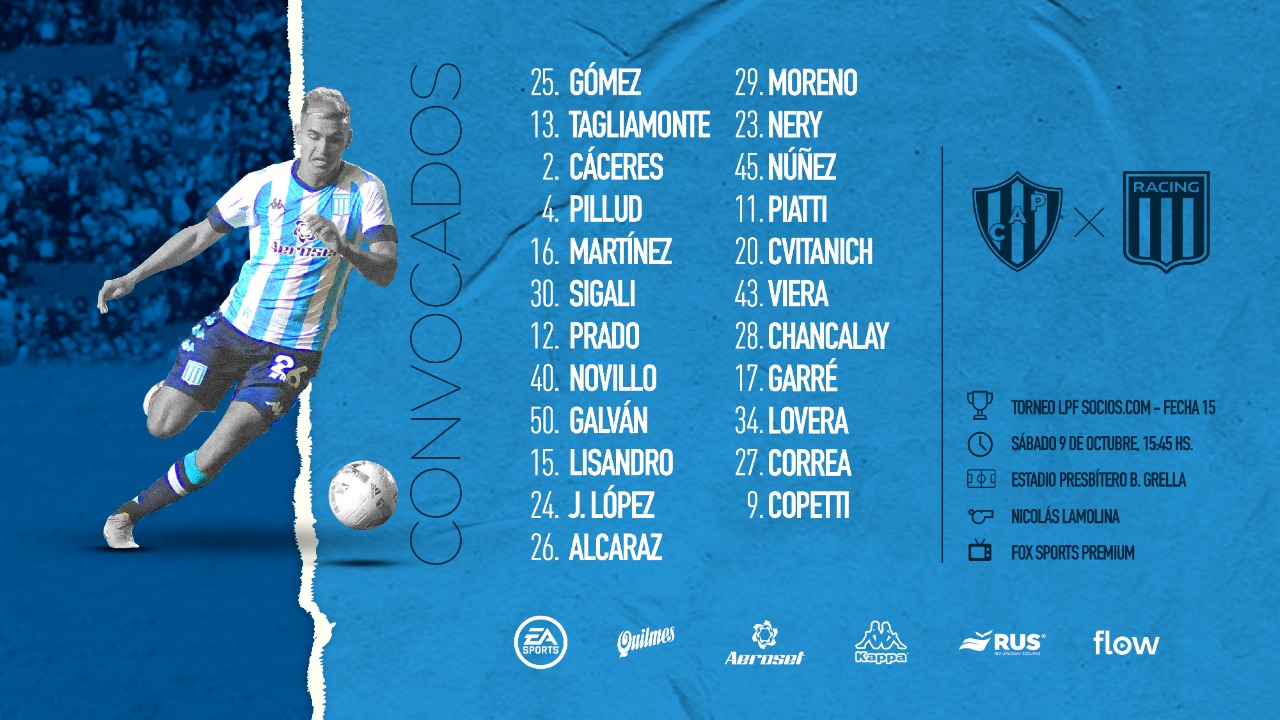 Nacho Galván hizo un gol en la práctica de Racing - Racing de Alma