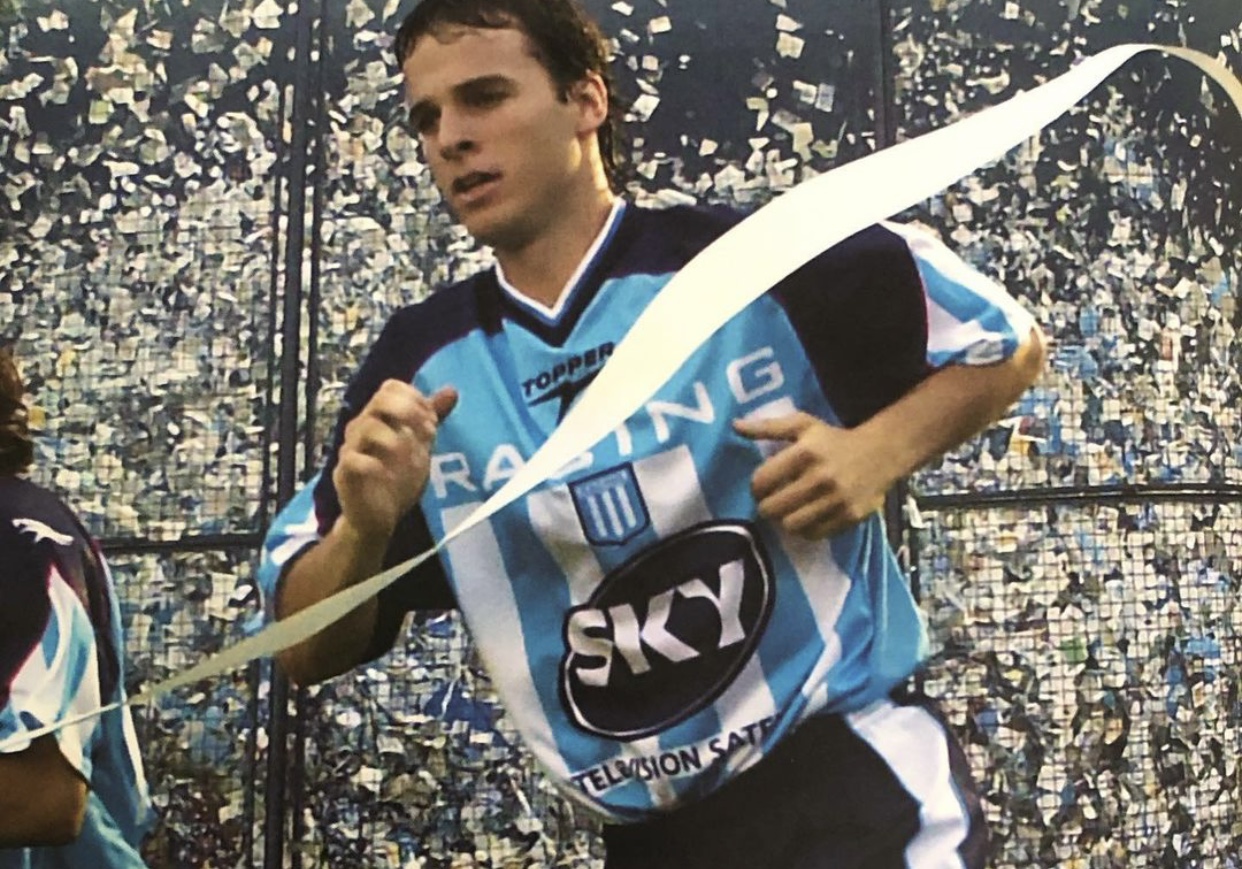 Pancho Maciel, sobre Racing, antes del cruce con Boca - Racing de Alma