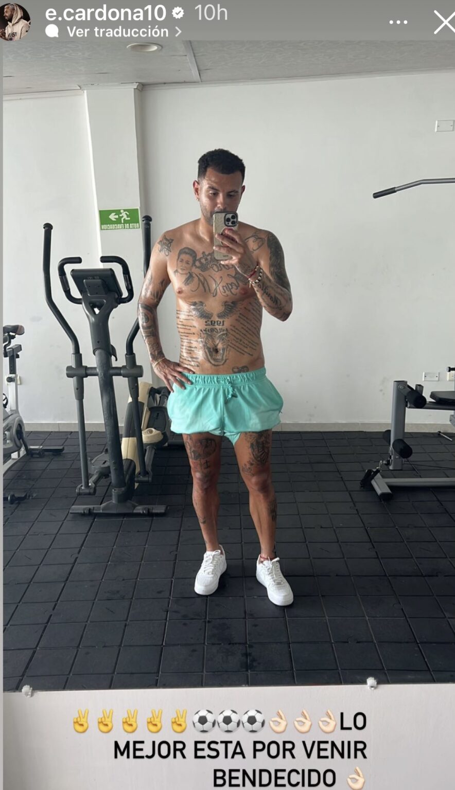 La foto de Cardona que sorprendió a Racing - Racing de Alma