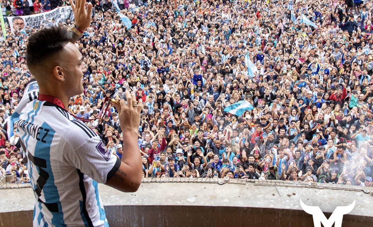 Selección y Racing: Lautaro Martínez, en Bahía - Racing de Alma