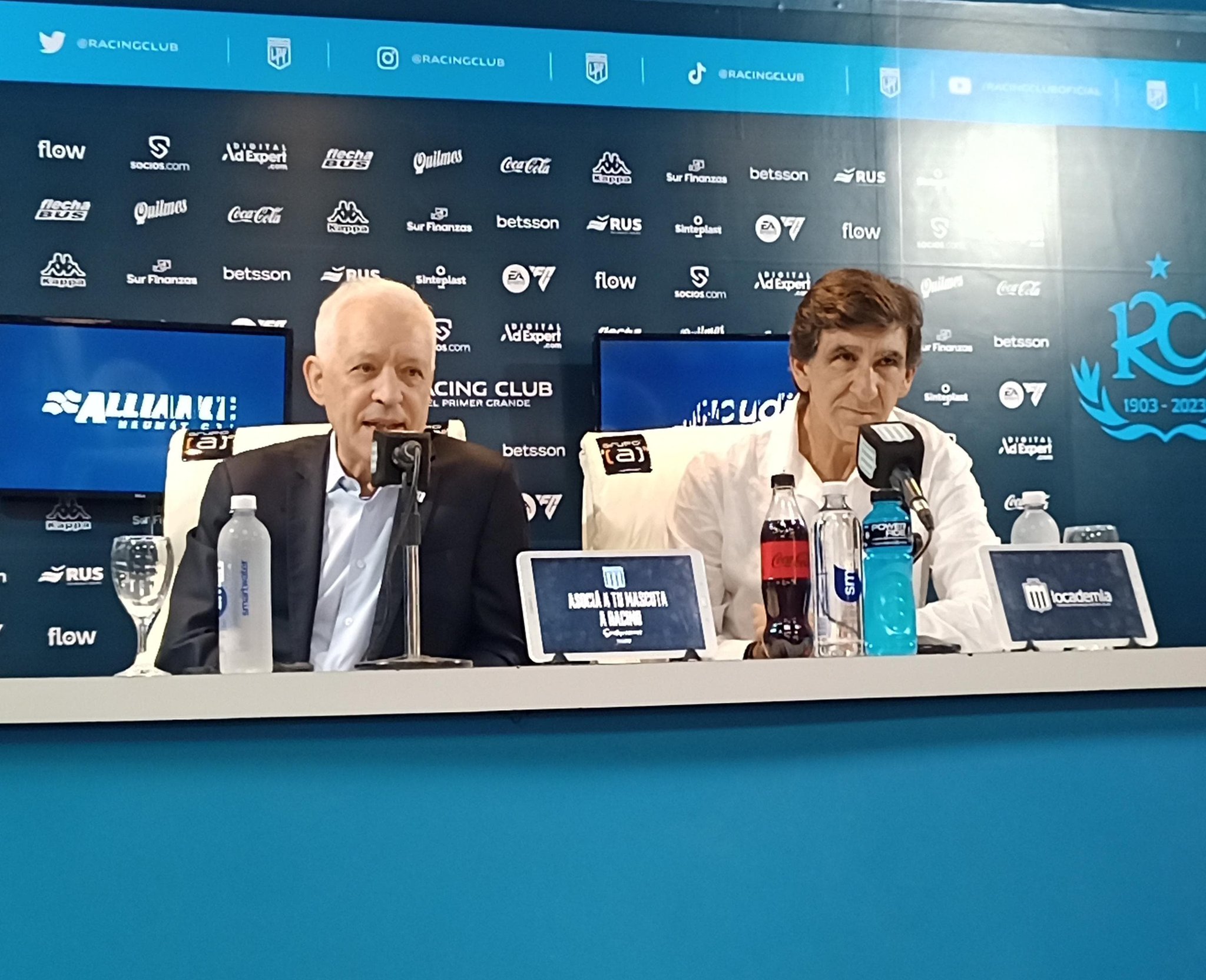 Exclusivo: detalles de la charla en Racing entre Blanco y Costas - Racing de Alma