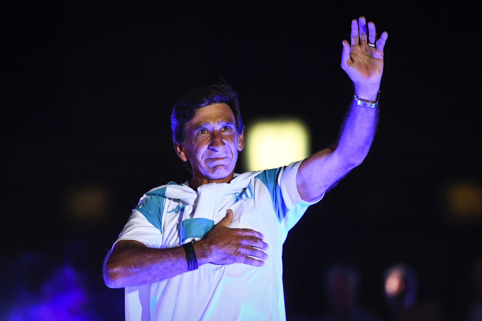 La emoción de Costas en Racing - Racing de Alma