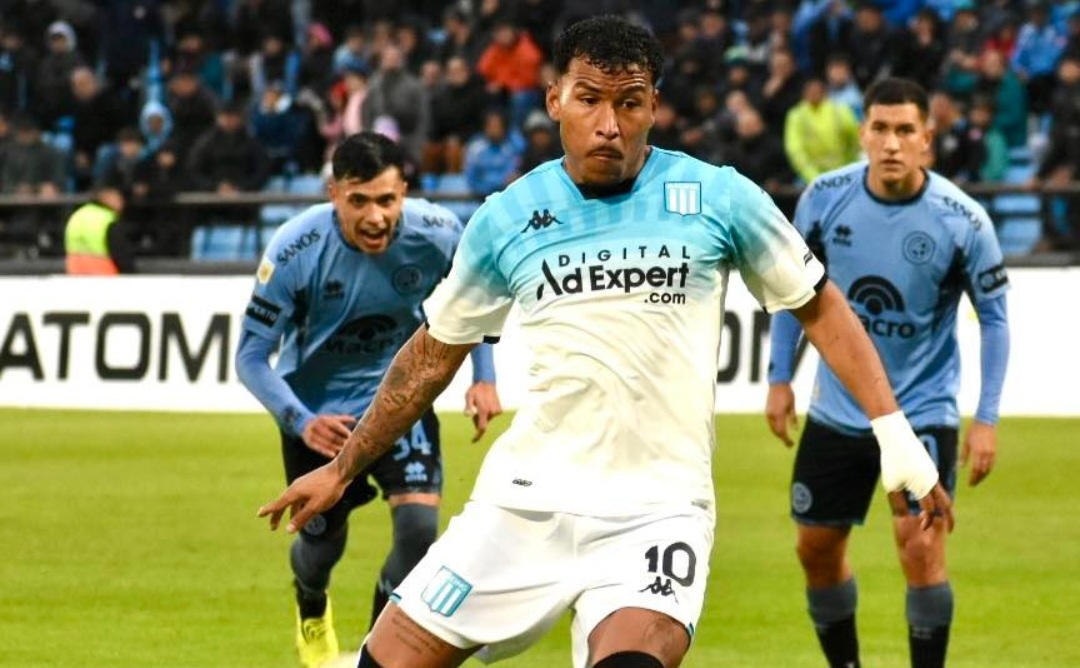 El doblete de Roger Martínez en Racing ante Belgrano - Racing de Alma