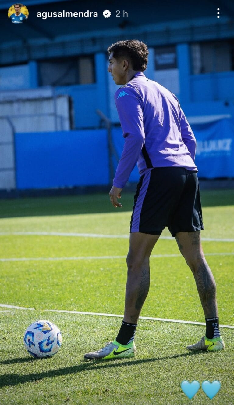 De casi irse a... ¿Almendra titular en Racing por Copa Argentina ...